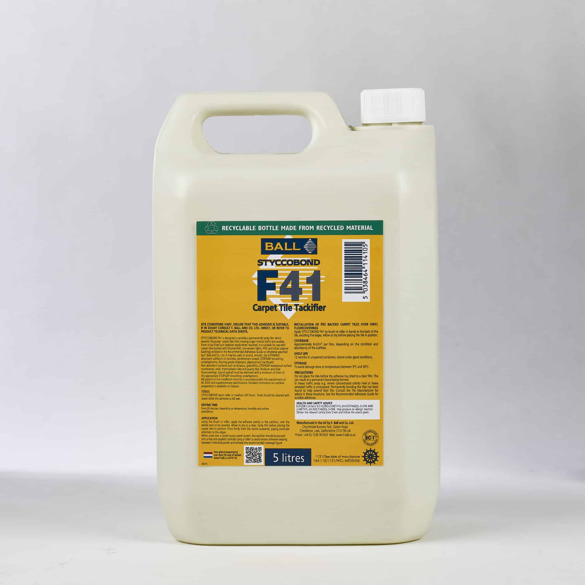 F. Ball Styccobond F41 Carpet Tile Tackifier | CVT Direct